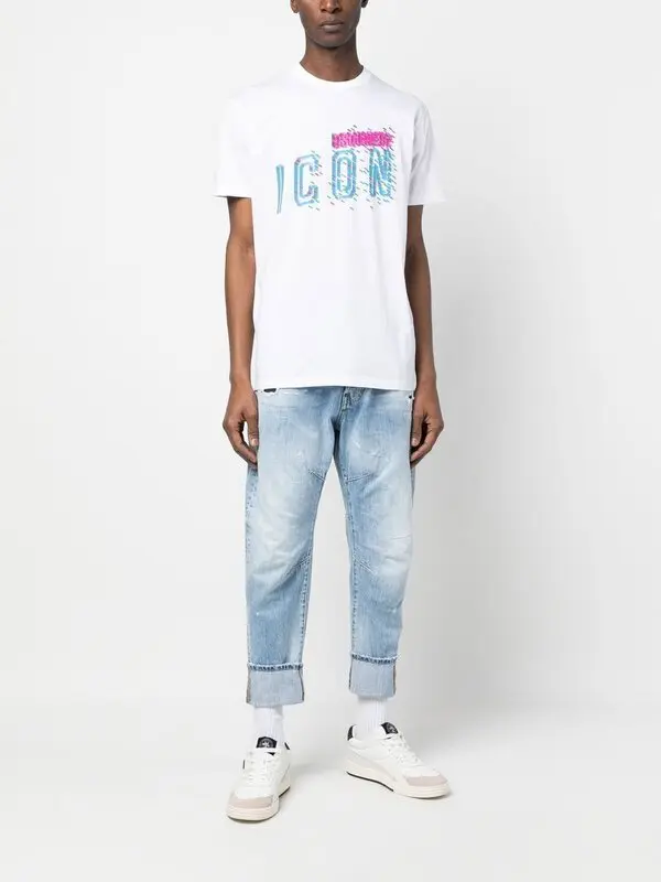 Dsquared2 Icon-print Cotton T-shirt - White
