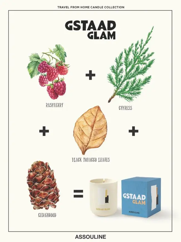 Assouline Gstaad Glam Travel From Home Candle - Neutrals