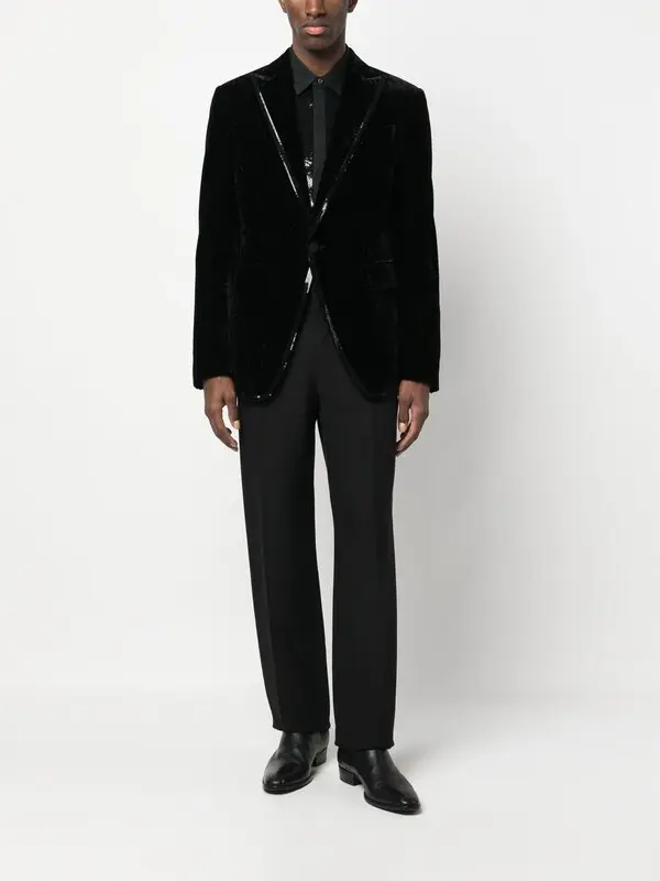 Dsquared2 Sequined-trim Velvet Blazer