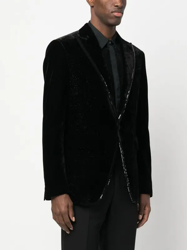 Dsquared2 Sequined-trim Velvet Blazer