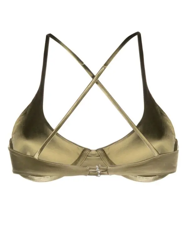 ISA BOULDER Reversible Crossover-strap Bikini Top