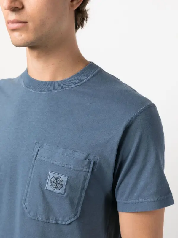 Stone Island Copass-patch Cotton T-shirt