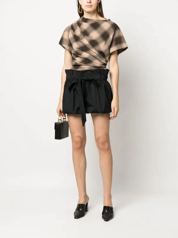Philosophy Di Lorenzo Serafini Puffball Hem Mini Shorts