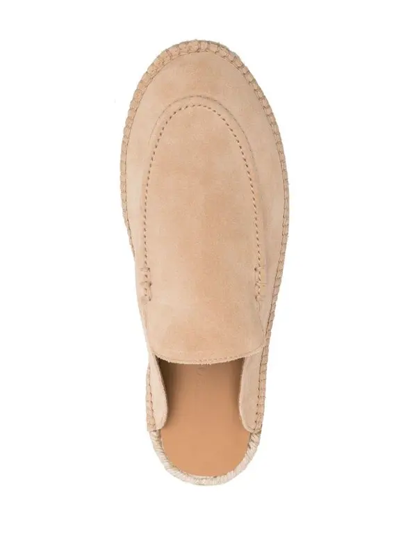 SCAROSSO Suede Espadrilles - Neutrals