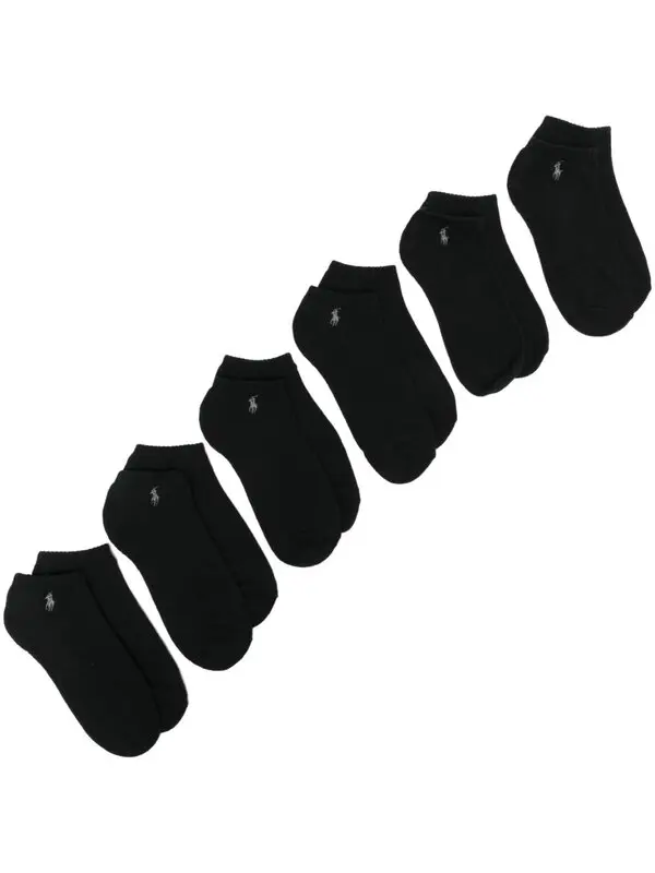 Ralph Lauren Six-pack Of Socks - Black