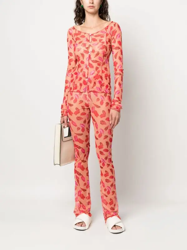 MARCO RAMBALDI Mouth-print Trousers