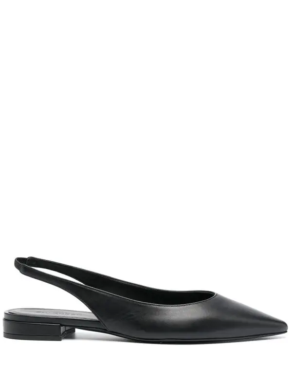 SCAROSSO Slingback Ballerinas - Black