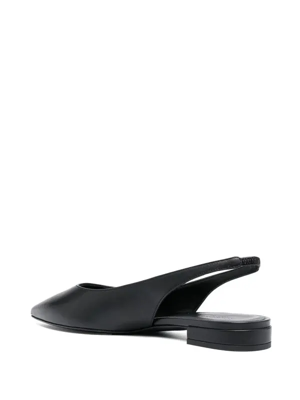 SCAROSSO Slingback Ballerinas - Black