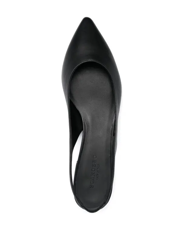 SCAROSSO Slingback Ballerinas - Black