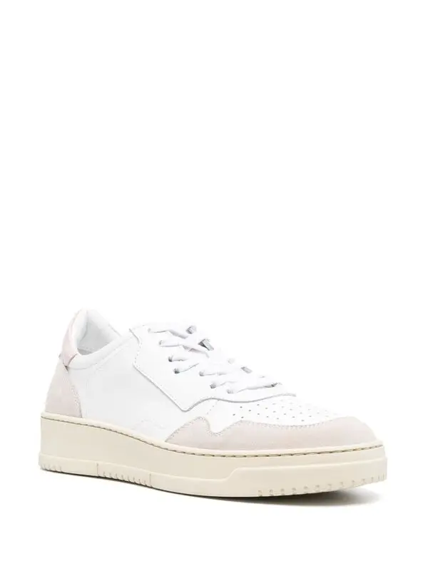 SCAROSSO Alexia Leather Low-top Sneakers