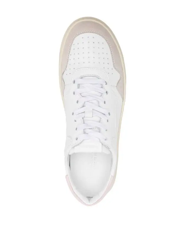 SCAROSSO Alexia Leather Low-top Sneakers