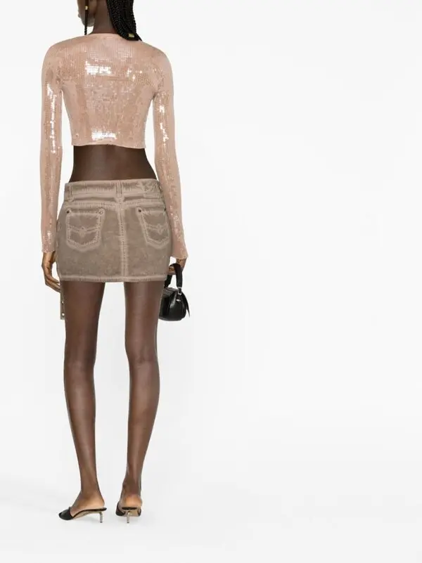 Alexander Wang Sequined Cropped Cardigan