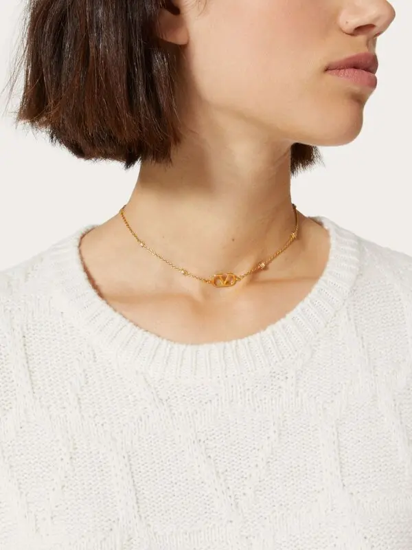 Valentino Garavani Mini Vlogo Signature Necklace