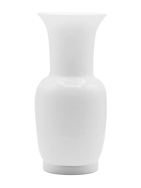VENINI Opalino Glass Vase - White