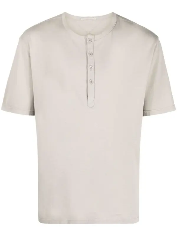 TEN C Cotton Henley T-shirt