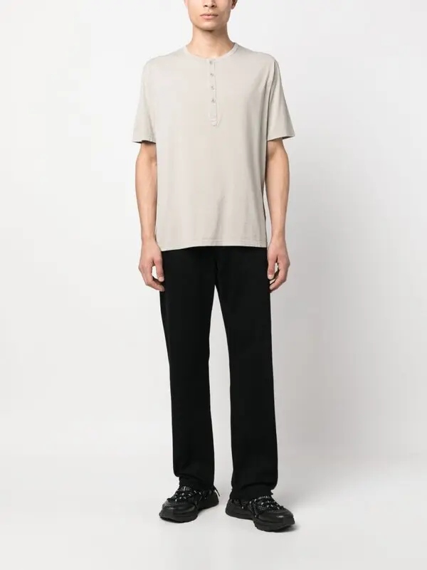 TEN C Cotton Henley T-shirt