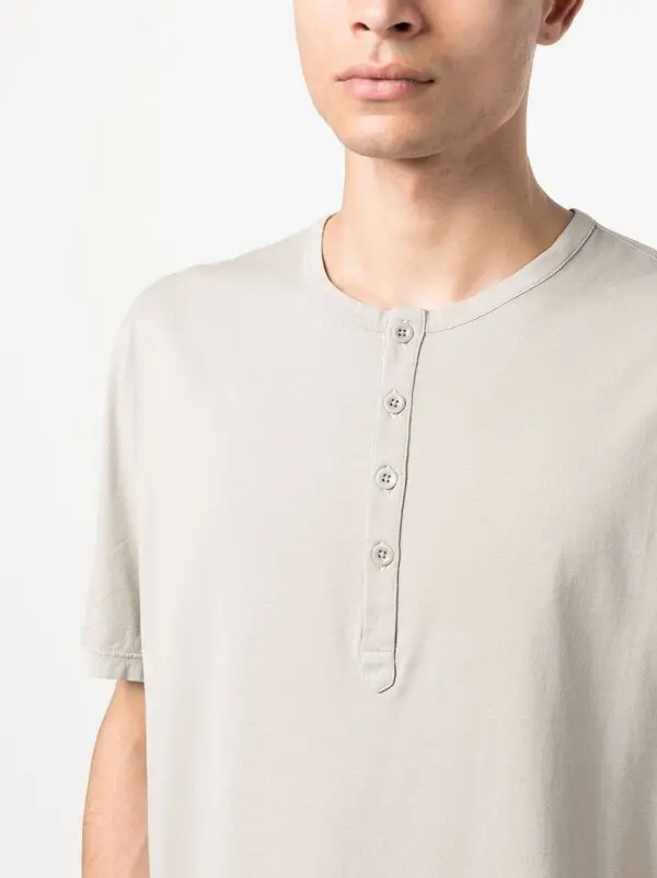 TEN C Cotton Henley T-shirt