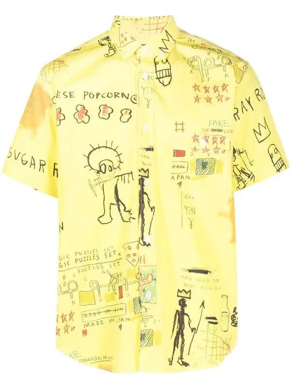 Junya Watanabe Illustration-print Cotton Shirt
