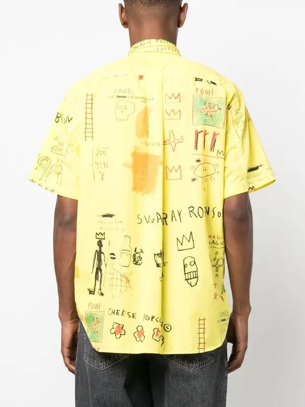 Junya Watanabe Illustration-print Cotton Shirt