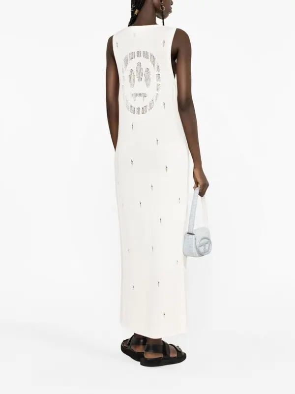 BARROW Distressed Knitted Maxi Dress - Neutrals
