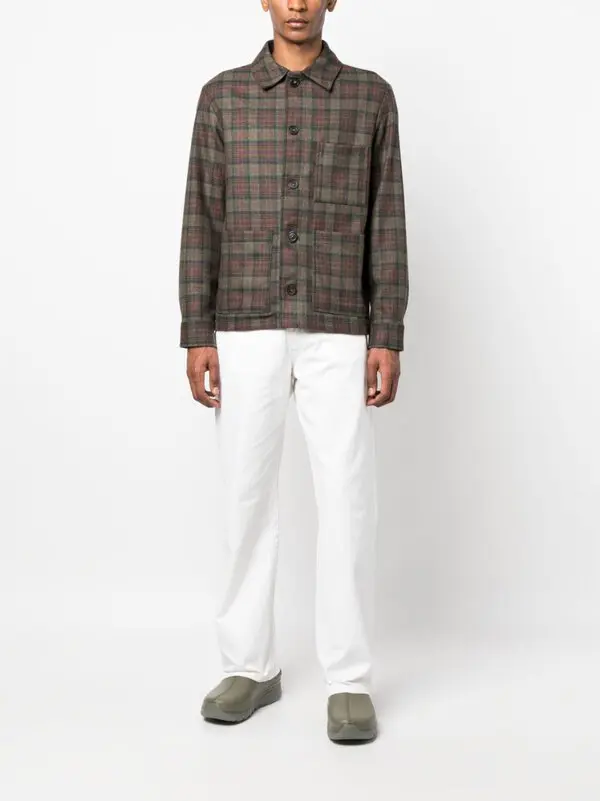 A.p.c. Checked Shirt Jacket