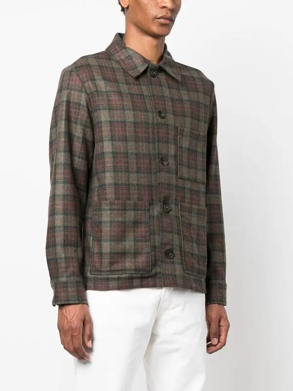 A.p.c. Checked Shirt Jacket