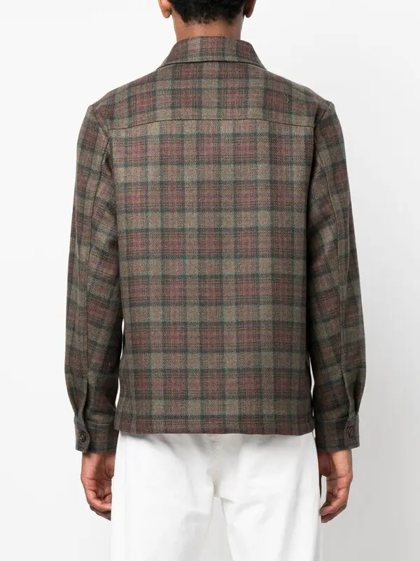 A.p.c. Checked Shirt Jacket