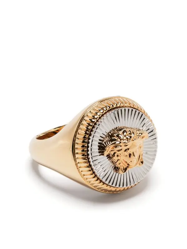 Versace Medusa Biggie Signet Ring - Gold