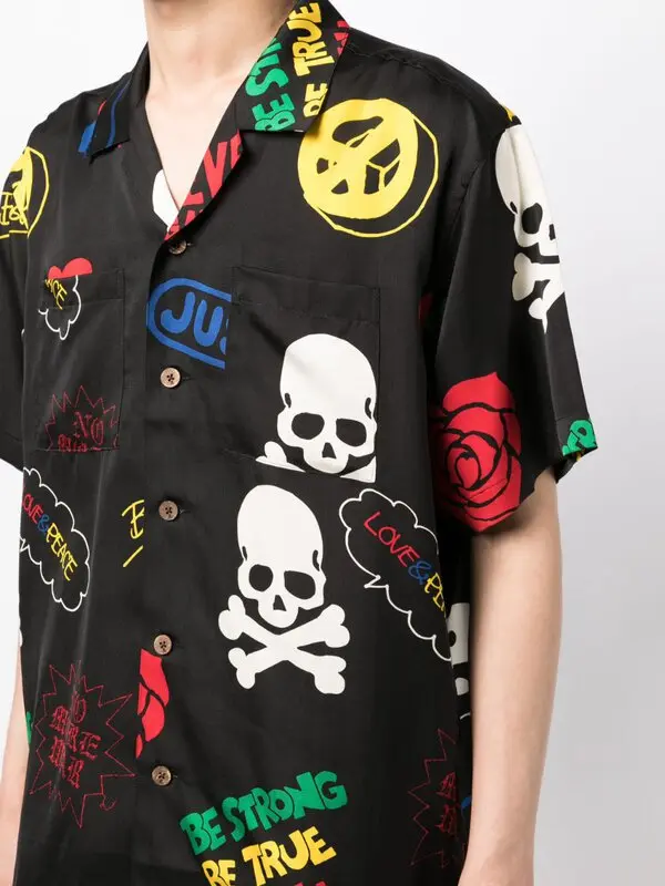 MASTERMIND WORLD Logo-print Short-sleeve Shirt