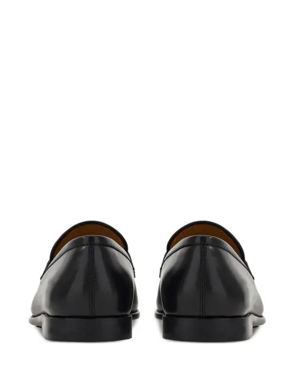 FERRAGAMO Gancini Horsebit Leather Loafers - Brown