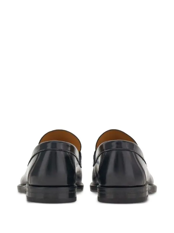 FERRAGAMO Logo-embossed Leather Loafers