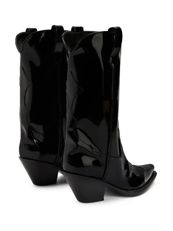 GIUSEPPE ZANOTTI Thyra 55mm Cowboy Boots - Black