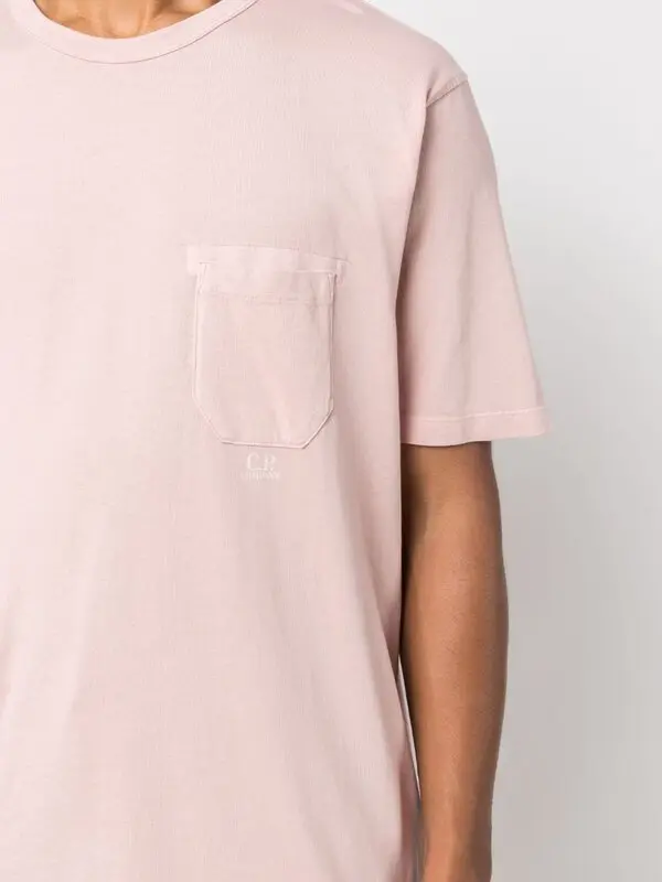 C.P. COMPANY Logo-print Cotton T-shirt - Pink