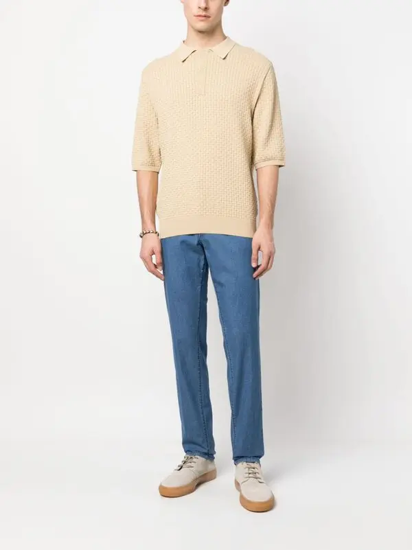 Canali Straight-leg Denim Jeans - Blue