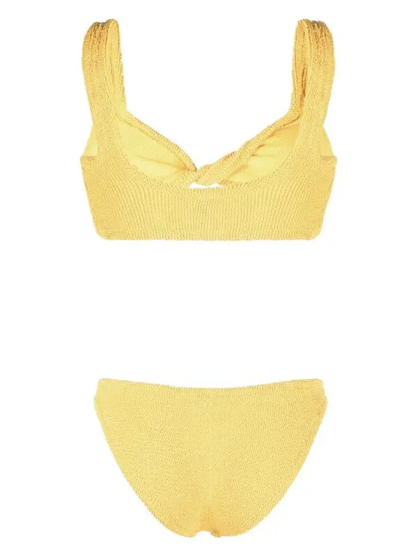 Hunza G Juno Twisted-top Crinkled Bikini