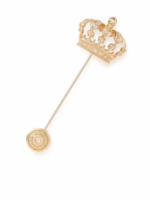 Dolce & Gabbana 18k Yellow Diamond Brooch - Gold