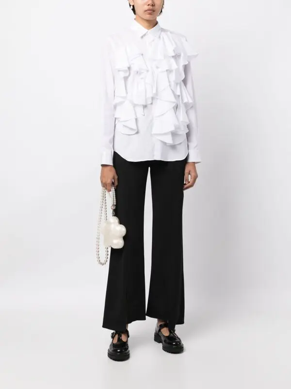 Comme Des Garçons Ruffled Cotton Shirt