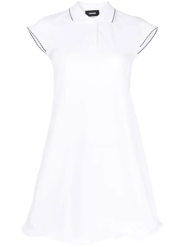 We11Done Contrast-stitching Shirt Dress