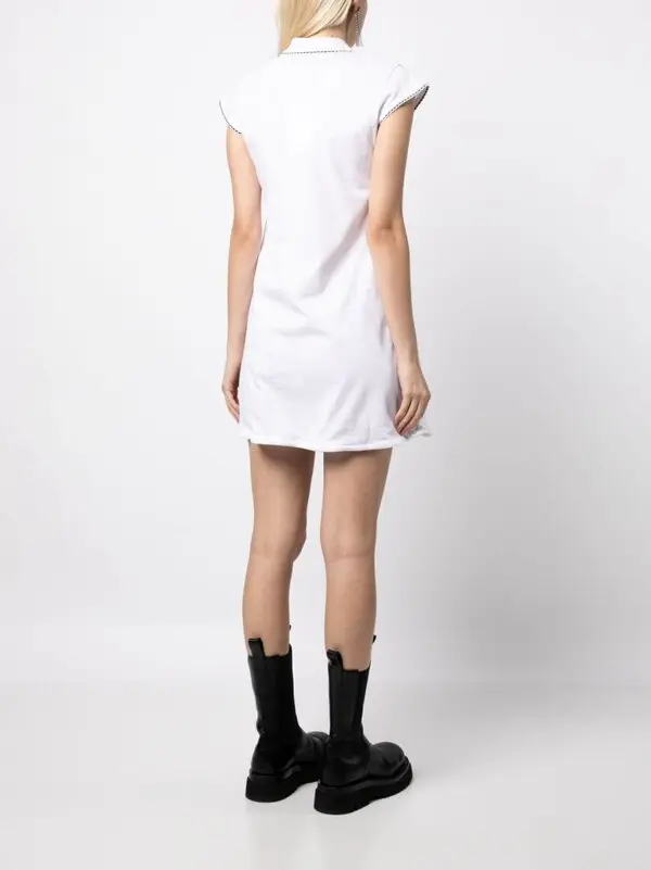 We11Done Contrast-stitching Shirt Dress