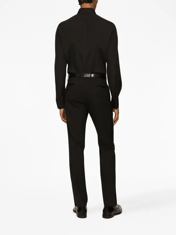 Dolce & Gabbana Gold-fit Cotton Tuxedo Shirt