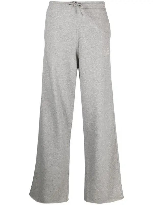 GANNI Organic Cotton Track Pants - Grey