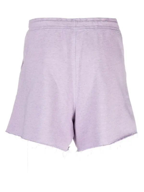 GANNI Drawstring-waist Organic-cotton Shorts