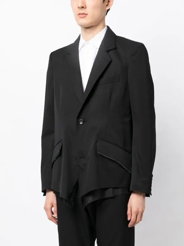 SULVAM Asymmetric Wool Blazer