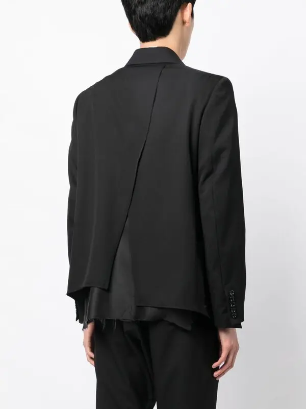 SULVAM Asymmetric Wool Blazer