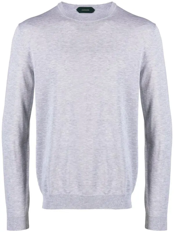 ZANONE Crew-neck Knitted Jumper - Grey