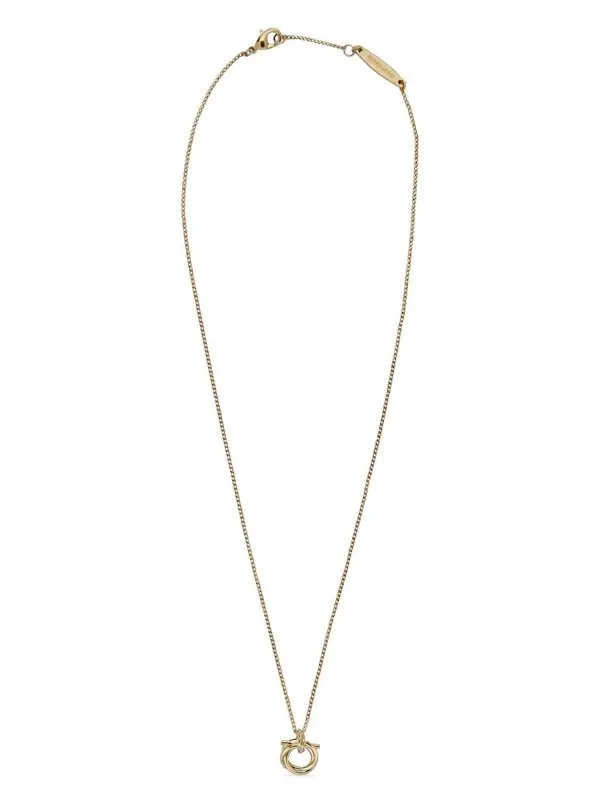 FERRAGAMO Gancini Pendant Necklace - Gold