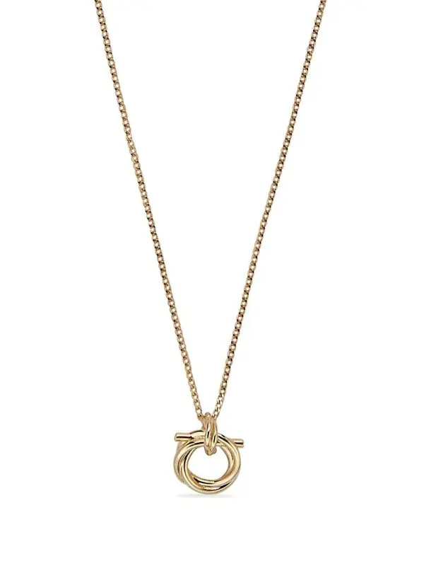 FERRAGAMO Gancini Pendant Necklace - Gold