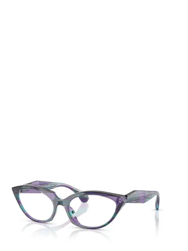 ALAIN MIKLI Cat-eye Eyeglasses - Cyberpunk / Opal Purple / Black