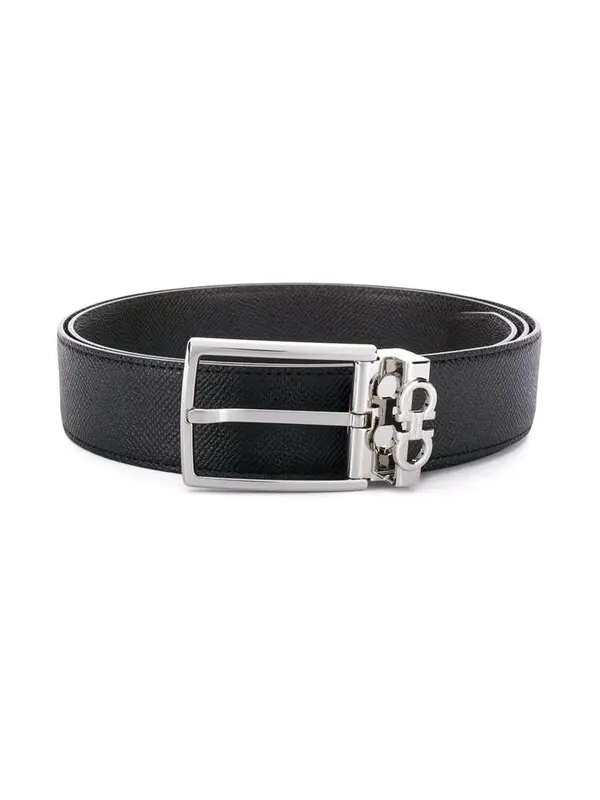 FERRAGAMO Gancini Belt - Black