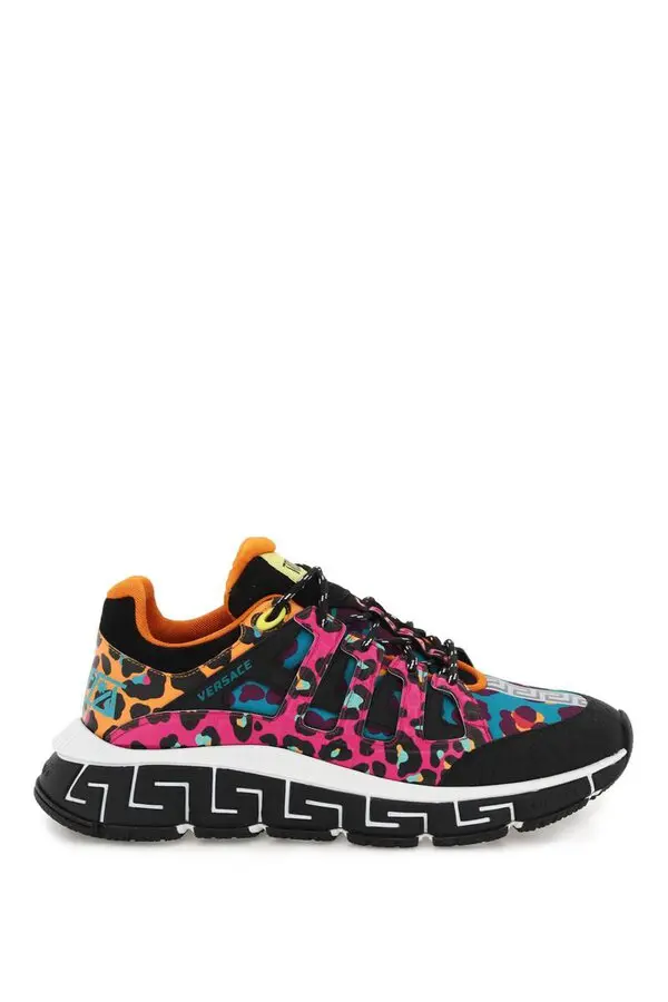 Versace Leopard Print Trigreca Sneakers